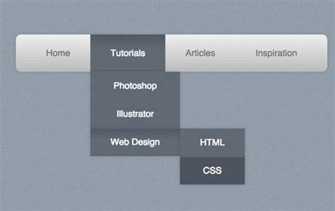 Pure Css3 Navigation Menu Generators And Tutorials Css Menu Template