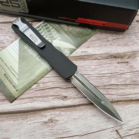 2023 Microtech Dirac Switchblade Automatic Knife 3 Damascus Blade A Huaao Trading Co Ltd