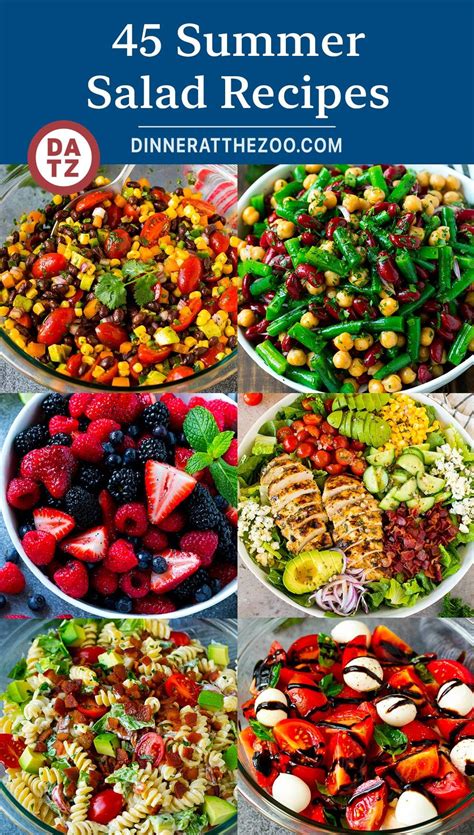 A Comprehensive List Of Summer Salad Recipes Featuring Savory Meat Fresh Veggies Fruits