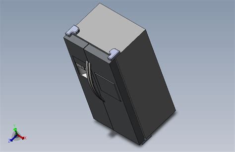 双开门智能冰箱三维sw模型 1382767 30 Solidworks 2016 模型图纸下载 懒石网
