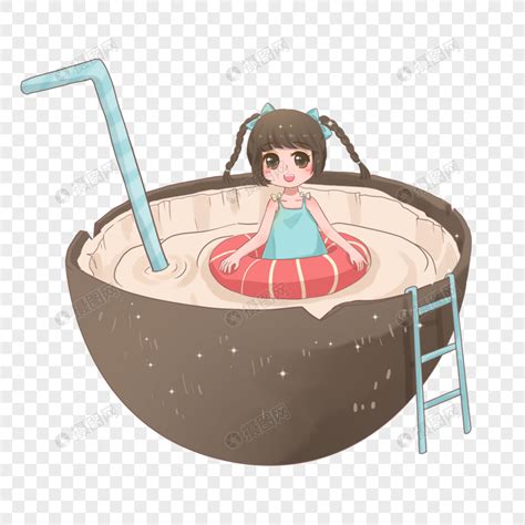 여름 코코넛 Png 일러스트 무료 다운로드 Lovepik