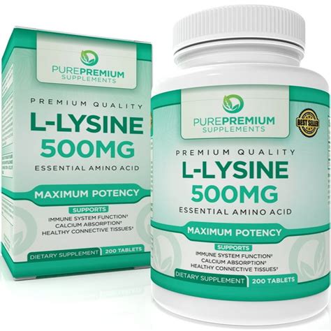 Purepremium L Lysine Immune Support Essential Amino Acid Non Gmo