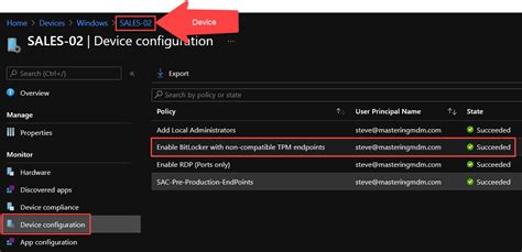 Enable BitLocker With Non Compatible TPM MMDM
