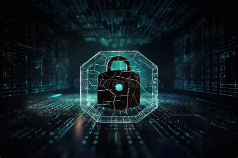 The Internet Data Privacy Information Security Concep Generative Ai Stock Illustration