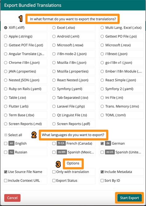 Manual Export • Globallink Strings Software Localization