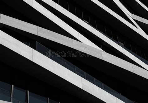 Modern Architectural Abstract Geometric Patterns And Shadows On