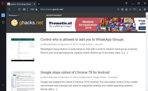 Opera Introduces New Workspaces Feature In Opera 67 Software News