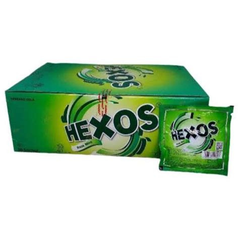 Jual Permen Hexos Rasa Mint Permen Hexos Pelega Tenggorokan [1 Sachet 5 Butir] Shopee