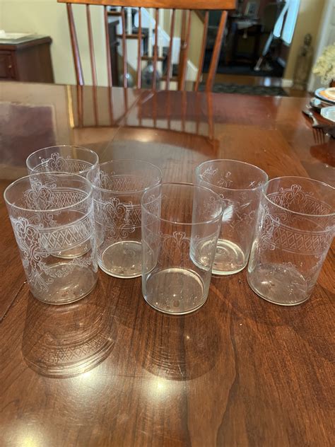 Antique Etched Drinking Glasses Historic Glasshouse Forum