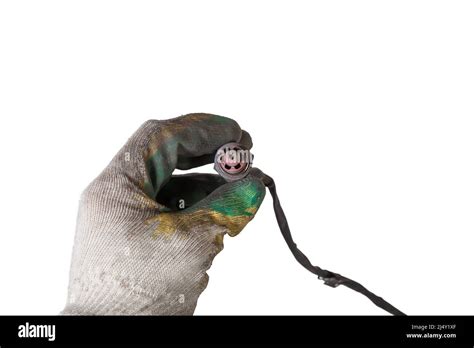 Lambda Probe Oxygen Sensor Device Designed To Record Amount Of Remaining Oxygen In The Exhaust