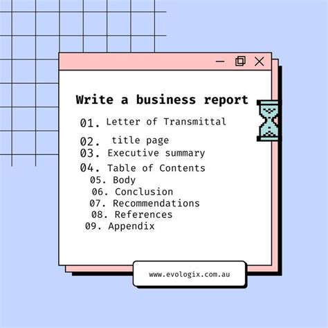 Business Report Structure
