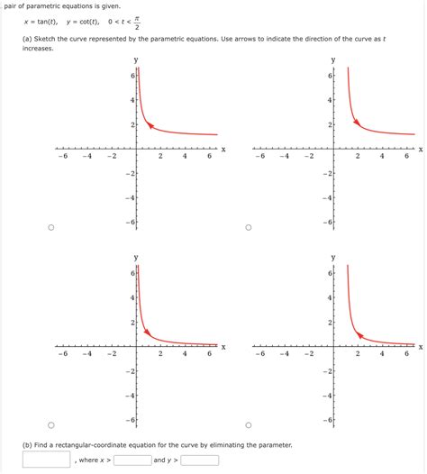 Solved Pair Of Parametric Equations Is Given T ﻿where X