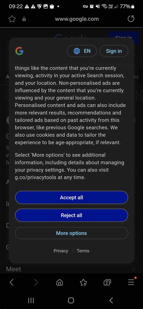 Samsung Internet Browser Scrolling Problem Roneui