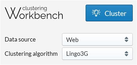 Clustering Workbench
