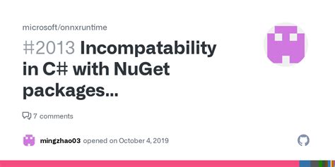 Incompatability In C With Nuget Packages Onnxruntime Gpu And Onnxtransformer · Issue 2013