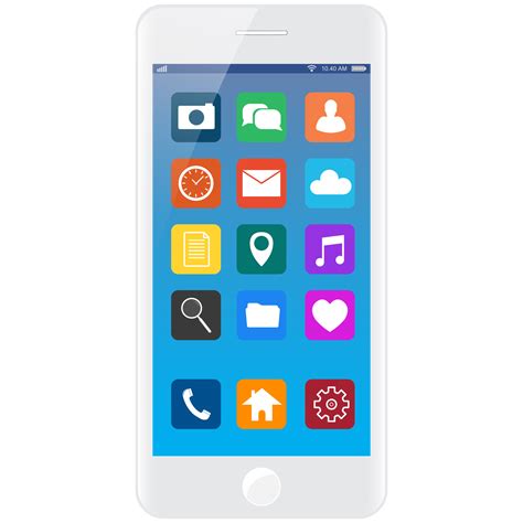 New Realistic Mobile Smartphone Modern Style Smartphone With Ui Icons 12710784 Png