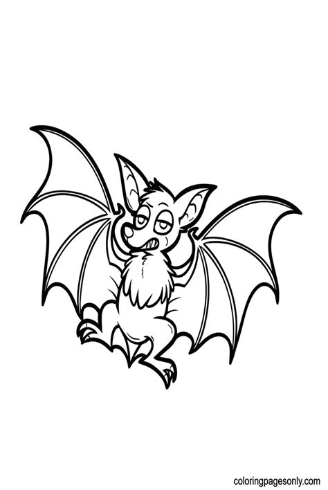 Coloring Pages Of Halloween Bats