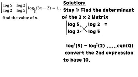 Matrix And Logarithm Mixed Equation Mazananews
