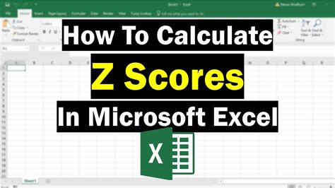 How To Calculate Z Scores In Excel Youtube