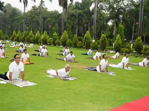 Governor Deputy Chief Ministers Participate In Yoga Day Celebrations In Bihar International