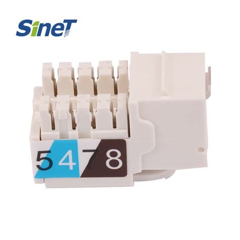 Utp Keystone Jack Cat6 8p8c Rj45 Network Data Keystone Ethernet Module 180 Degree Unshielded