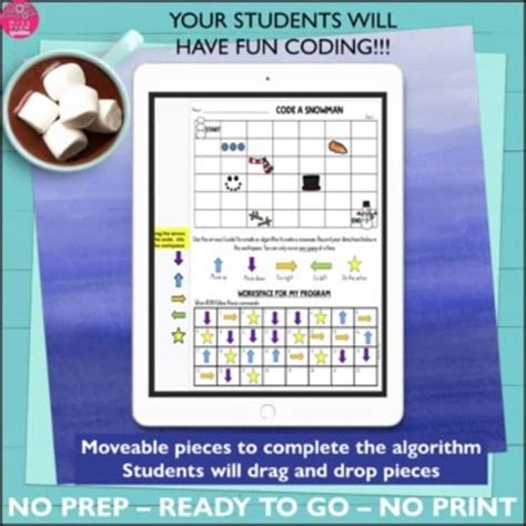 Digital Computer Coding Winter Hour Of Code Activities Snowman December