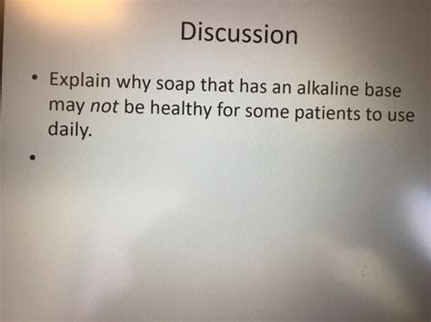 solved discussion explain why soap that has an alkaline