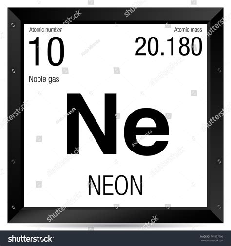 Neon Symbol On Periodic Table