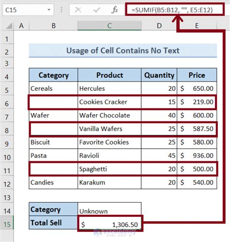 How To Sum If Cell Contains A Text In Excel 6 Suitable Examples