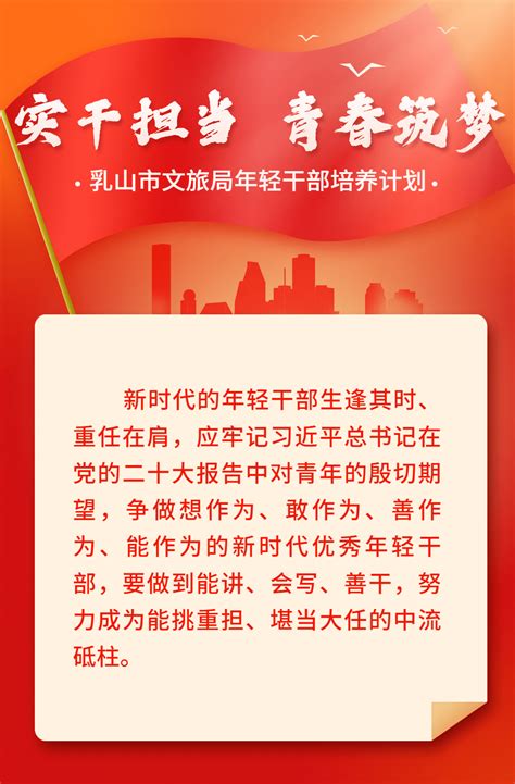 乳山市文旅局年轻干部培养计划 ∣“实干担当 青春筑梦”风采展示活动文化工作管理科