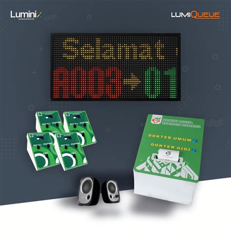 Mesin Antrian Multimedia Full Wireless 3 Loket Mesin Survey Luminix