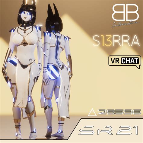 Original 3d Model S13rra Sr21 Egyptica Robot Girl Vrchat Avatar