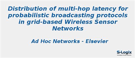 Distribution Of Multi Hop Latency Ns2 Projects S Logix