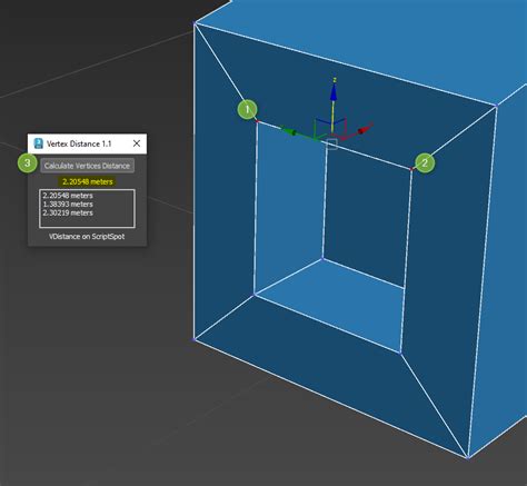 vertex distance 3dsmax maxscript
