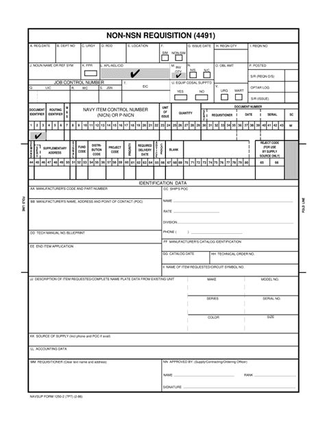 Navsup 1250 2 1986 Fill And Sign Printable Template Online Us Legal Forms