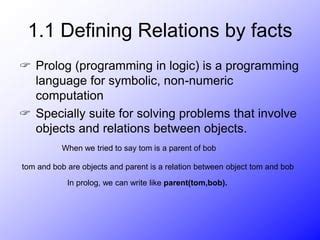 Chaps 1 3 Ai Prolog PPT