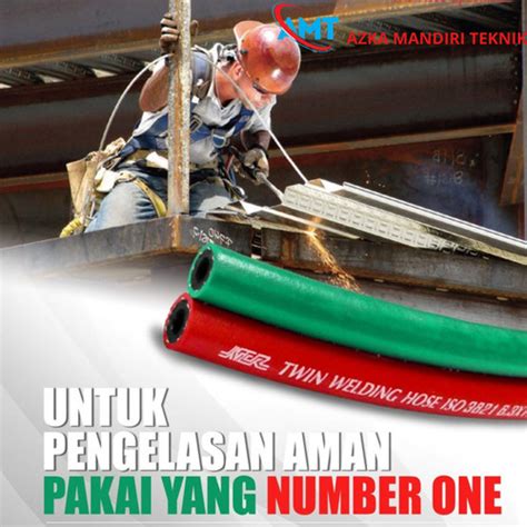 Jual Selang Las Ncr Dual Line Acetylene Oxygen Welding Hose 69mm 100