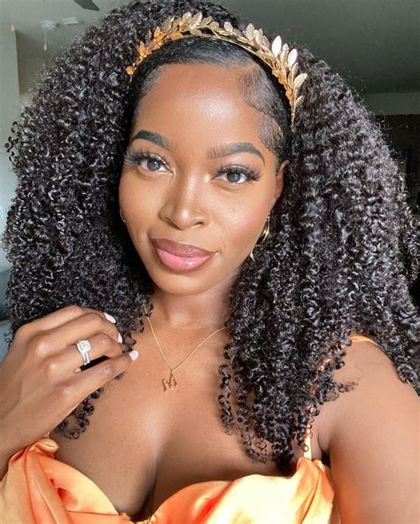 Awesome Curl Pattern🔥🔥 Afro Kinky Hairstyles Wigs Long Hair Girl
