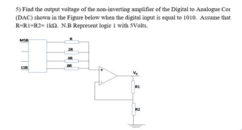 Solved Find The Output Voltage Of The Non Inverting Chegg Com