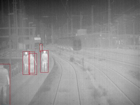 An Infrared Camera Image With Persons Labeled With 2d Bounding Boxes
