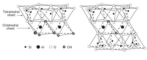 Arrangement Of Tetrahedral And Octahedral Sheets In A 11 Clay Mineral