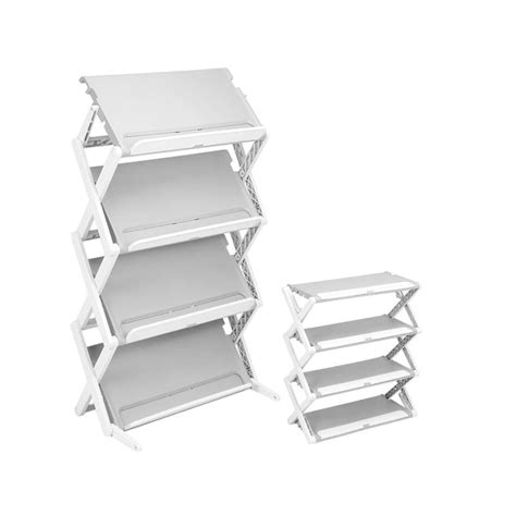 ᐉ Стелаж для взуття з регульованими полицями на 4 яруси Df024 • Краща ціна в Києві Україні