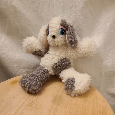 필리 Filli Friends 필리 프렌즈 그레이 화이트 배색 얼룩 퍼피 위시버킷