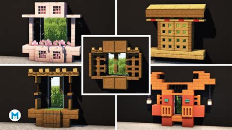 ⚒️ Minecraft 20 Window Design Ideas Youtube