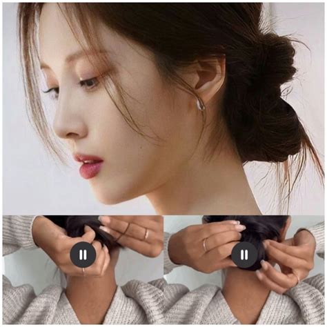 로우번 묶기 방법 여자 긴머리 똥머리 묶는 방법 연예인 로우번 당고머리 움짤and영상 있음 네이버 블로그