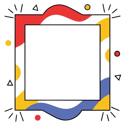 Abstract Colorful Frame Border Design Template Modern Geometric 55471120 Vector Art At Vecteezy
