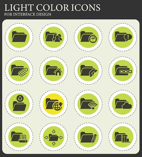 Premium Vector Folder Icon Set