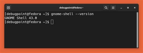 how to find gnome shell version from the terminal