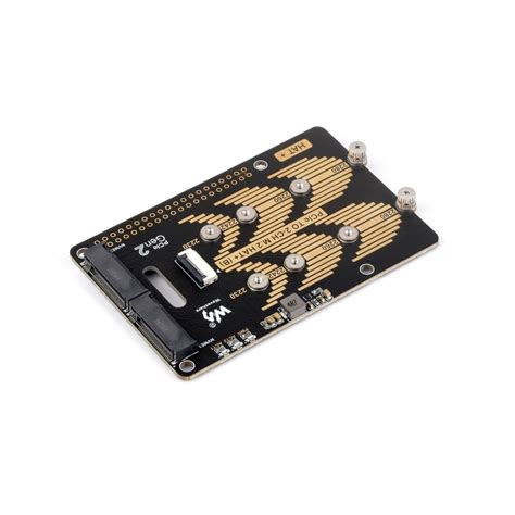 Waveshare PCIe To 2 Ch M 2 Adapter Type B For Raspberry Pi 5 Compatible With 2280 2260 2242