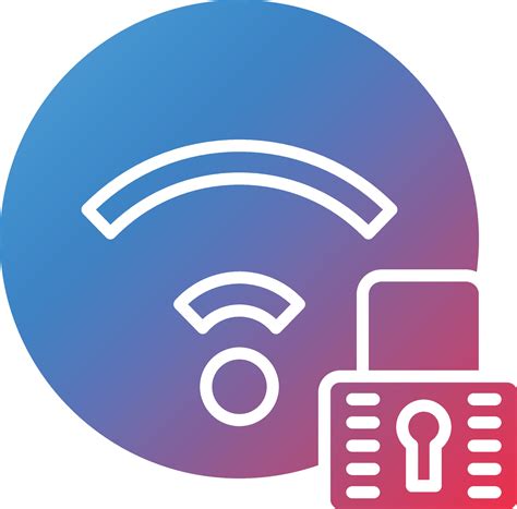 Signal Wifi Bar Lock Vector Icon Vector Art At Vecteezy